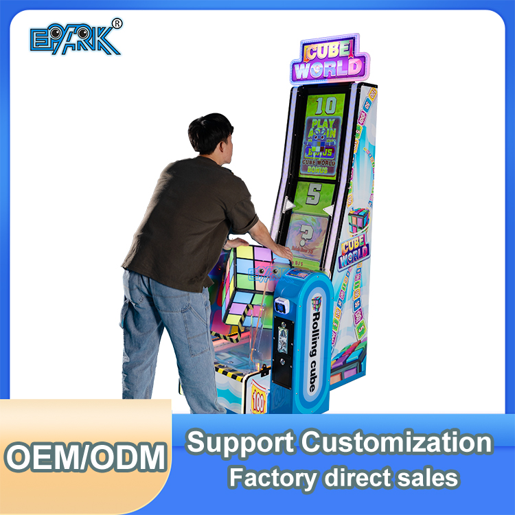Coin Operated Cube World Ticket Redemption Arcade Games Machine ...